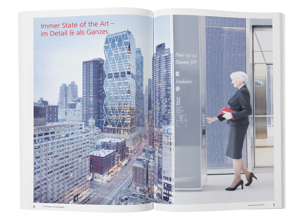 HR-Marketing und Employer Branding - Imagebroschüre für Schindler